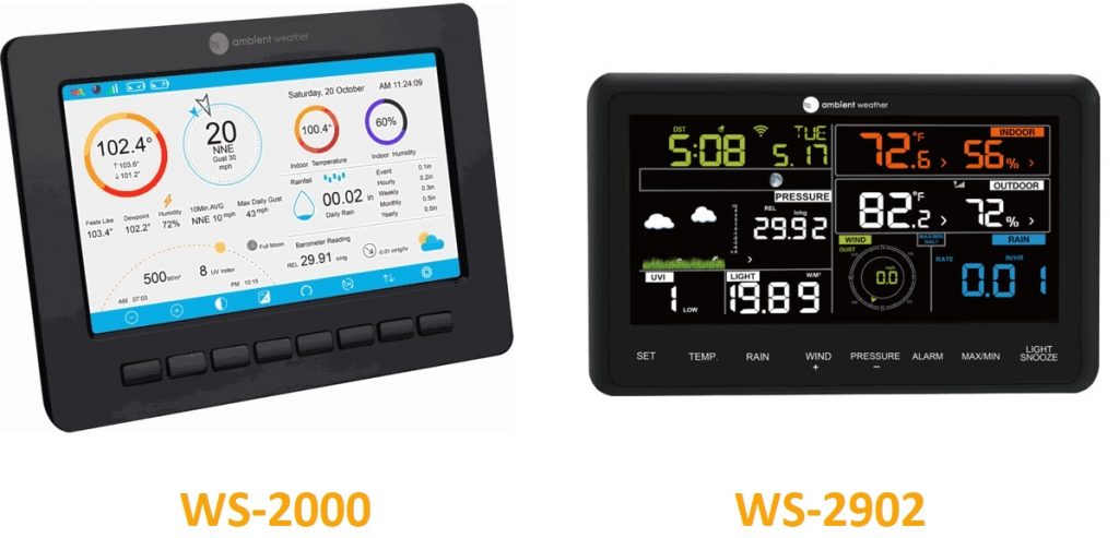 Ambient Weather WS-2000 vs WS-2902 - Weather Station Differences